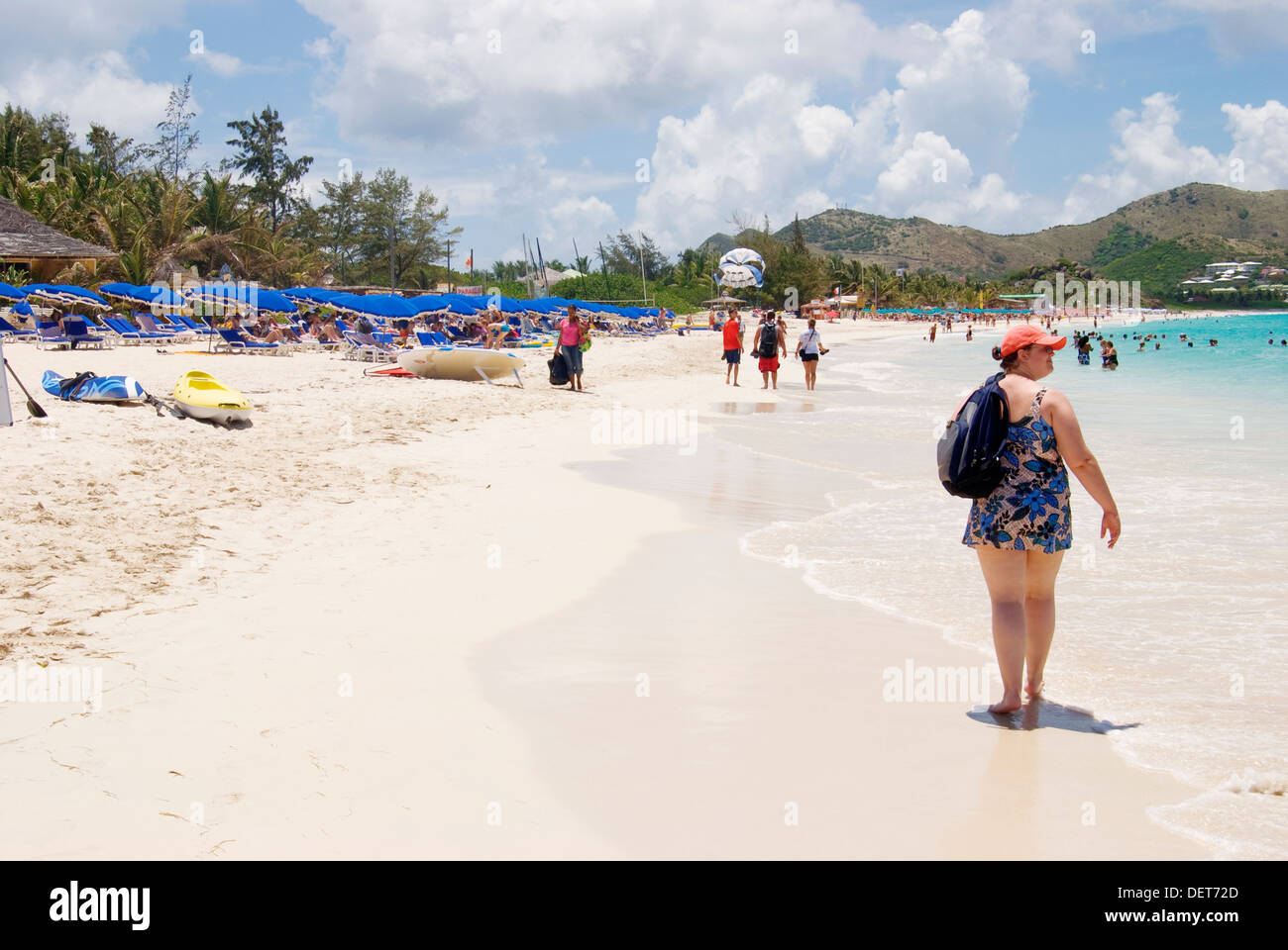 St. Martin Beach Scene Stock Photo - Alamy