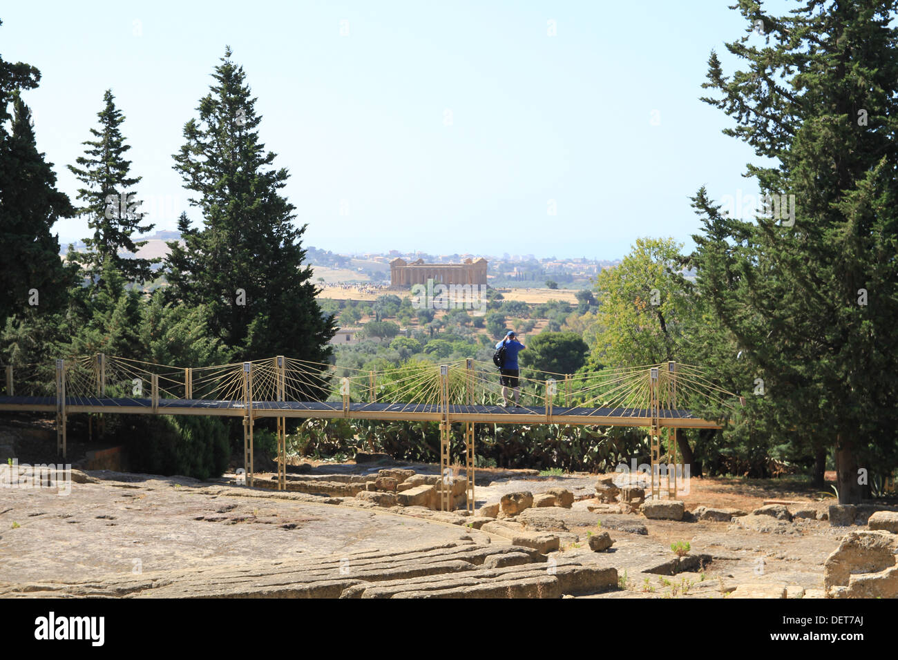 Temple of Concordia at the Valley of the Temples in the distance. This ...
