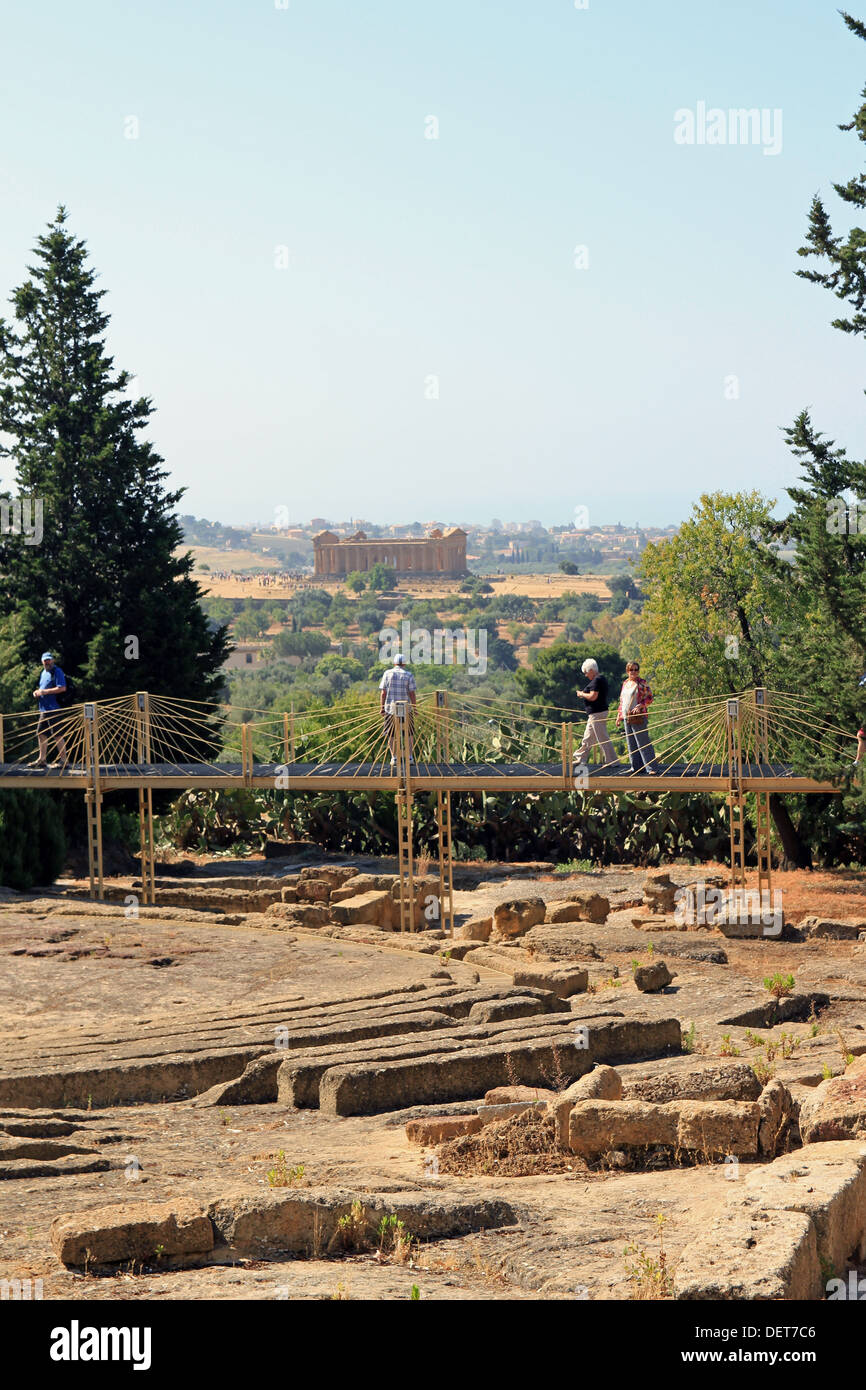 Temple of Concordia at the Valley of the Temples in the distance. This ...