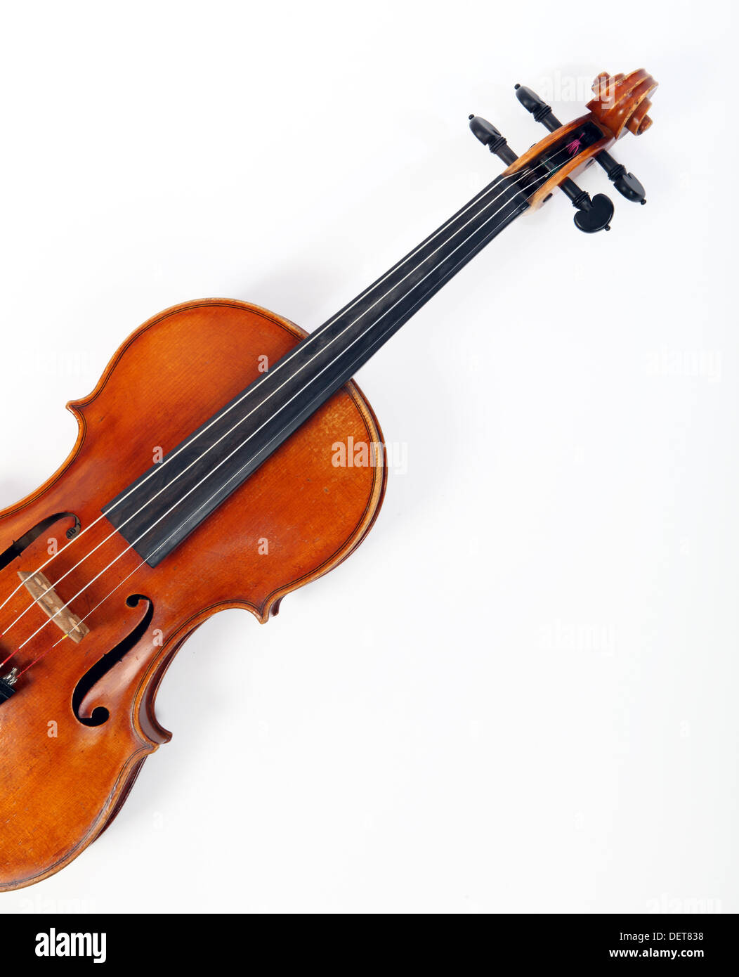 Violin full sized., close up detail Stock Photo - Alamy