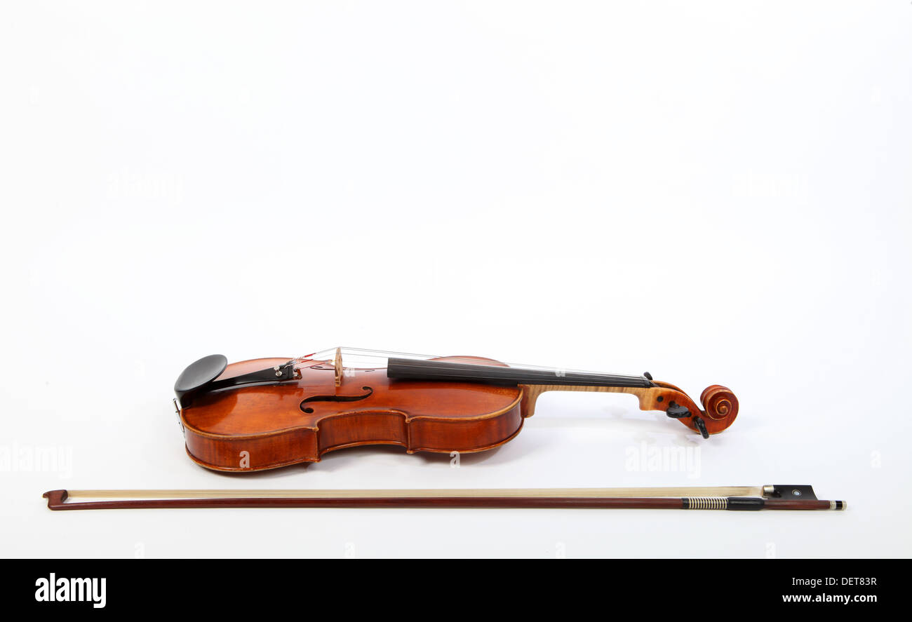 Violin full sized., close up detail Stock Photo - Alamy