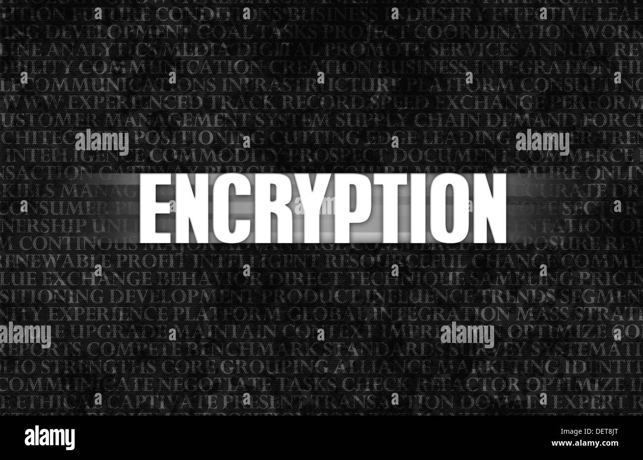 Encryption in Business as Motivation in Stone Wall Stock Photo - Alamy