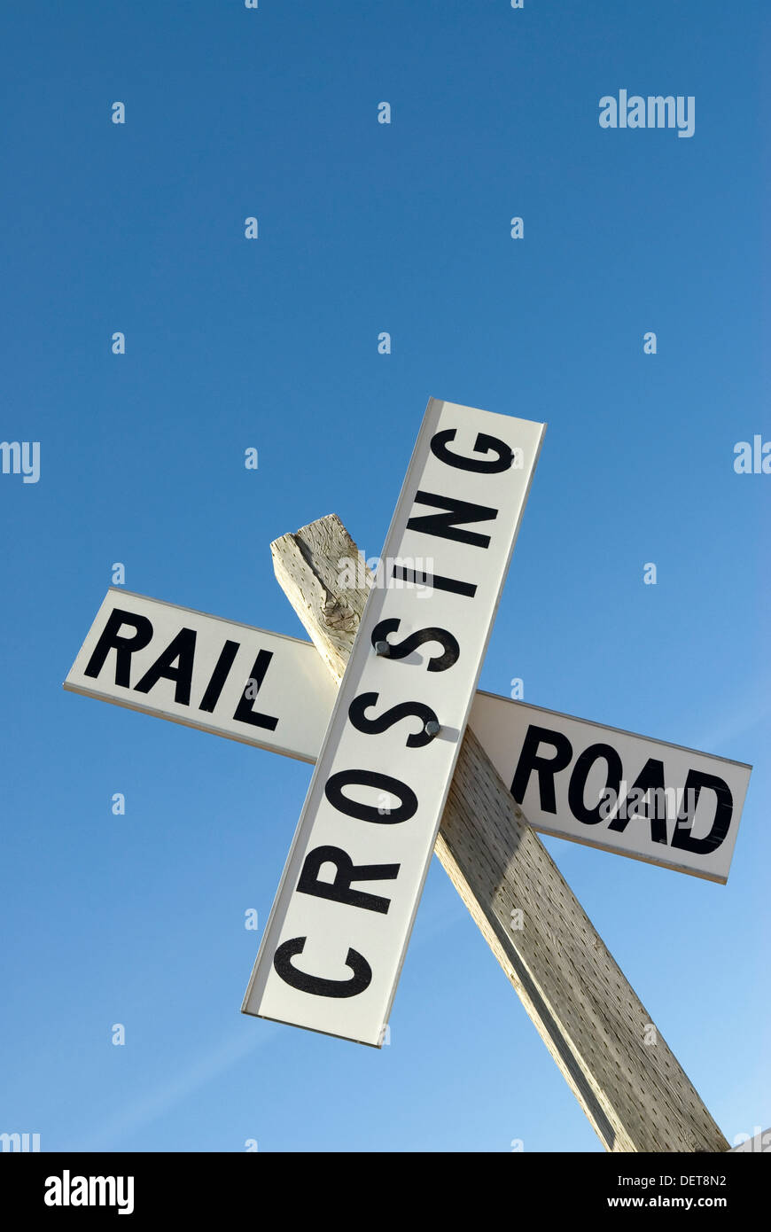 Railroad crossing sign hi-res stock photography and images - Alamy
