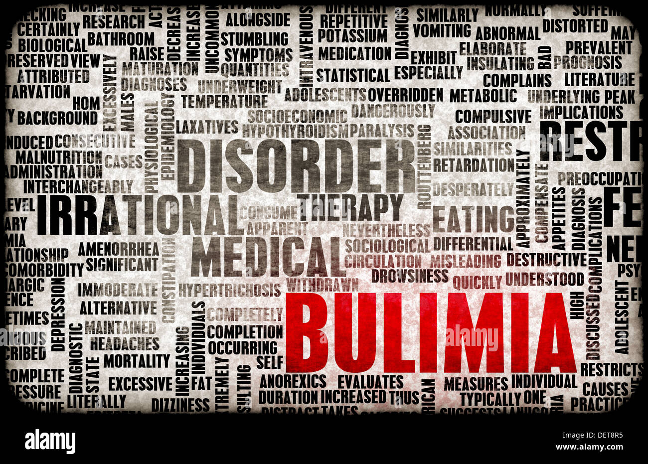 Bulimia Nervosa as a Medical Diagnosis Concept Stock Photo - Alamy