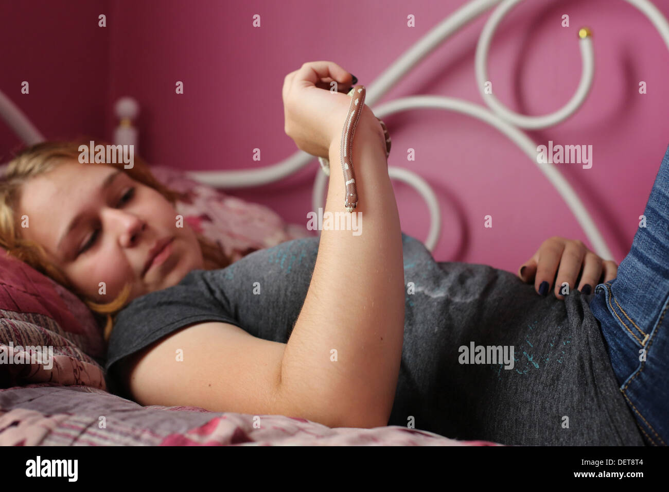 Child Holding Snake High Resolution Stock Photography and Images - Alamy