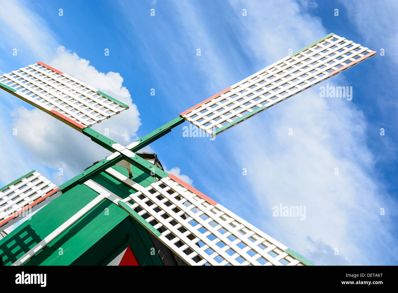 old style wind turbine stands on the sunny day Stock Photo - Alamy