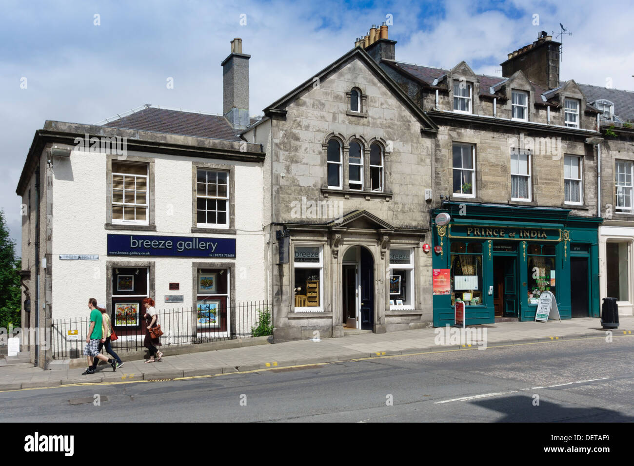 Peebles, county town of Peeblesshire in the Scottish Borders - high ...