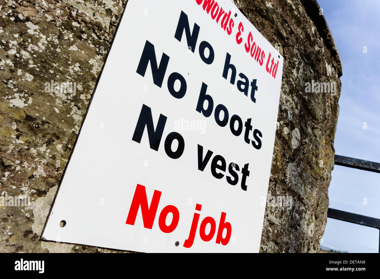 Working boots sign hi-res stock photography and images - Alamy
