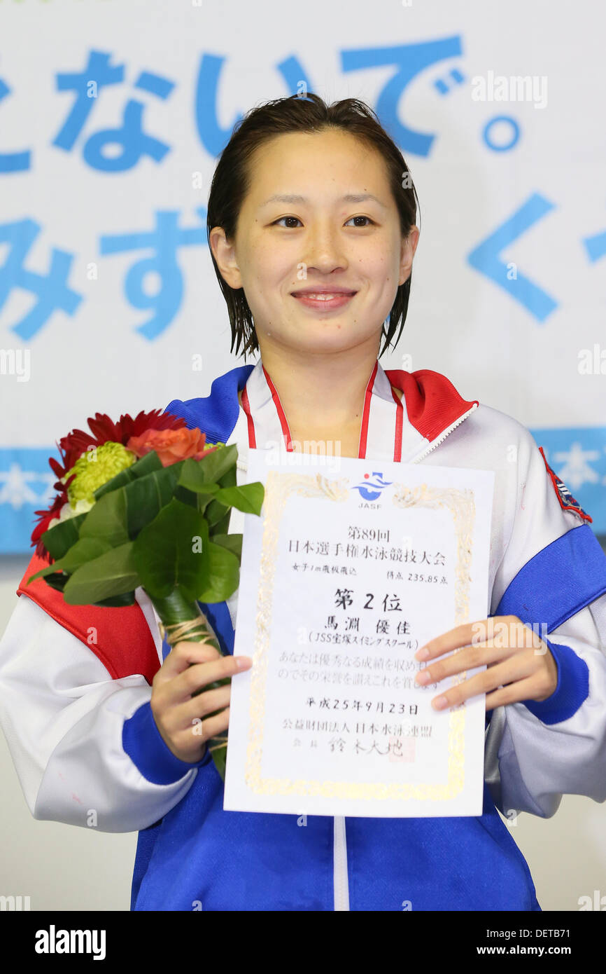 Tokyo, Japan. 23rd Sep 2013. Yuka Mabuchi, SEPTEMBER 23, 2013 - Diving ...