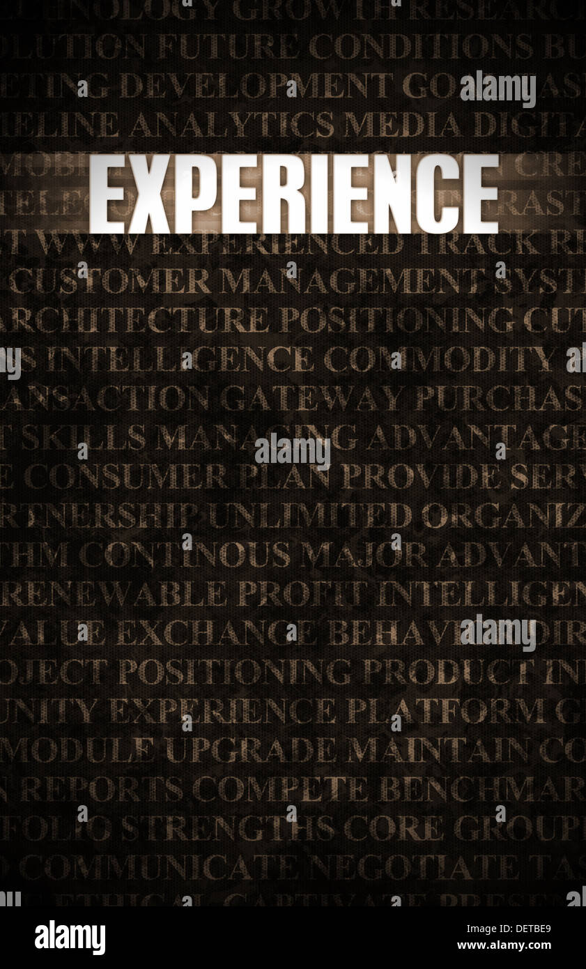 Experience in Business as Motivation in Stone Wall Stock Photo - Alamy