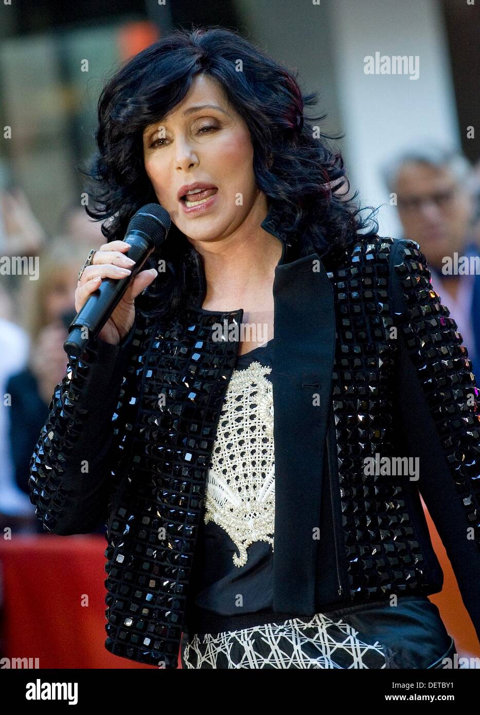 New York, NY. 23rd Sep, 2013. Cher on stage for NBC Today Show Concert ...