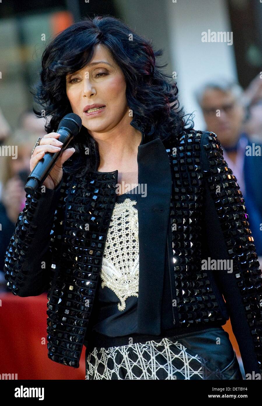 New York, NY. 23rd Sep, 2013. Cher on stage for NBC Today Show Concert ...