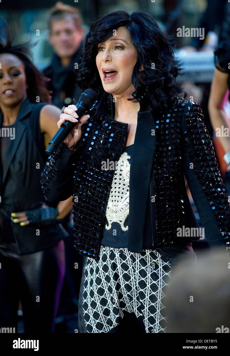 New York, NY. 23rd Sep, 2013. Cher on stage for NBC Today Show Concert ...