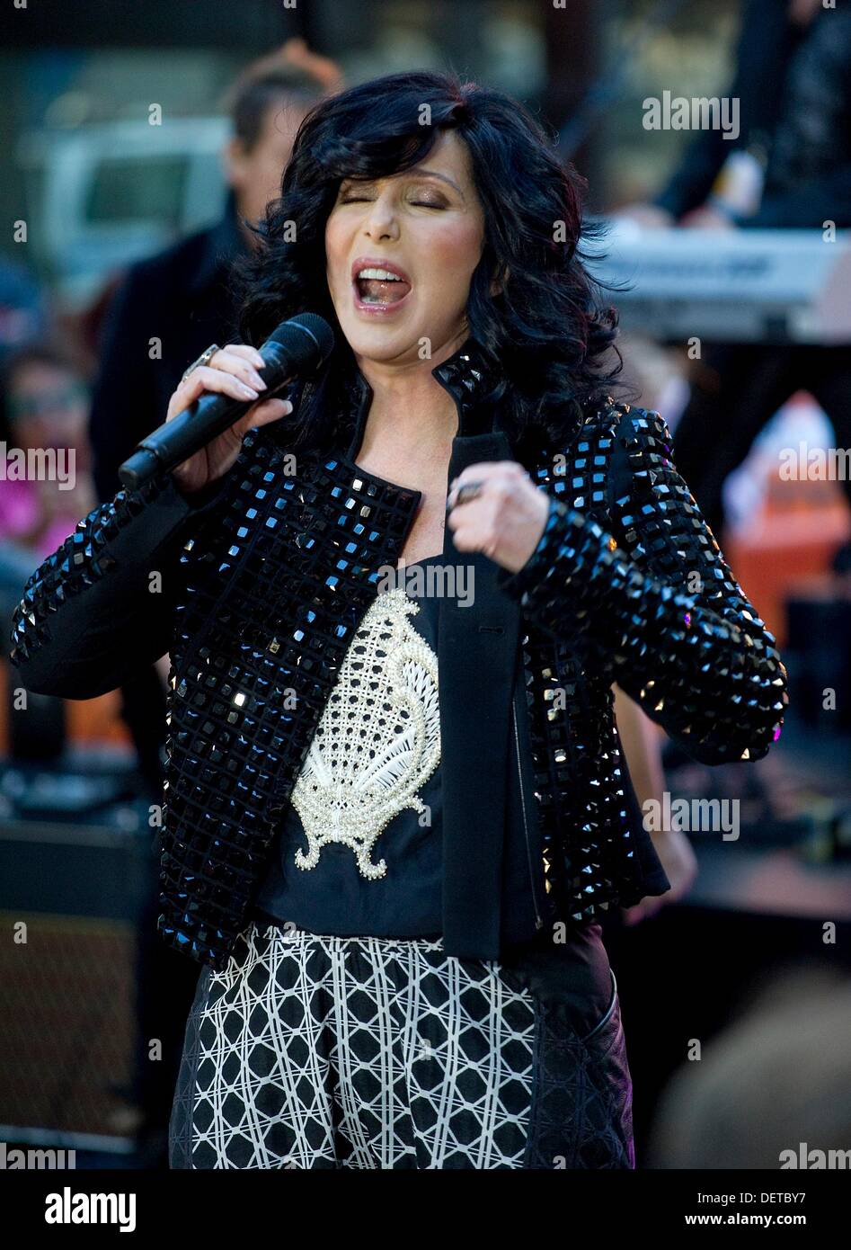 New York, NY. 23rd Sep, 2013. Cher on stage for NBC Today Show Concert ...