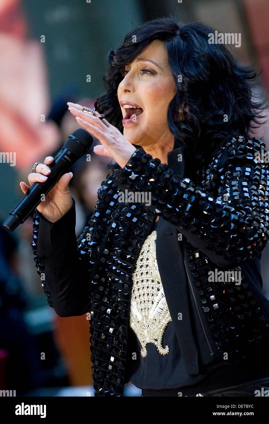 New York, NY. 23rd Sep, 2013. Cher on stage for NBC Today Show Concert ...