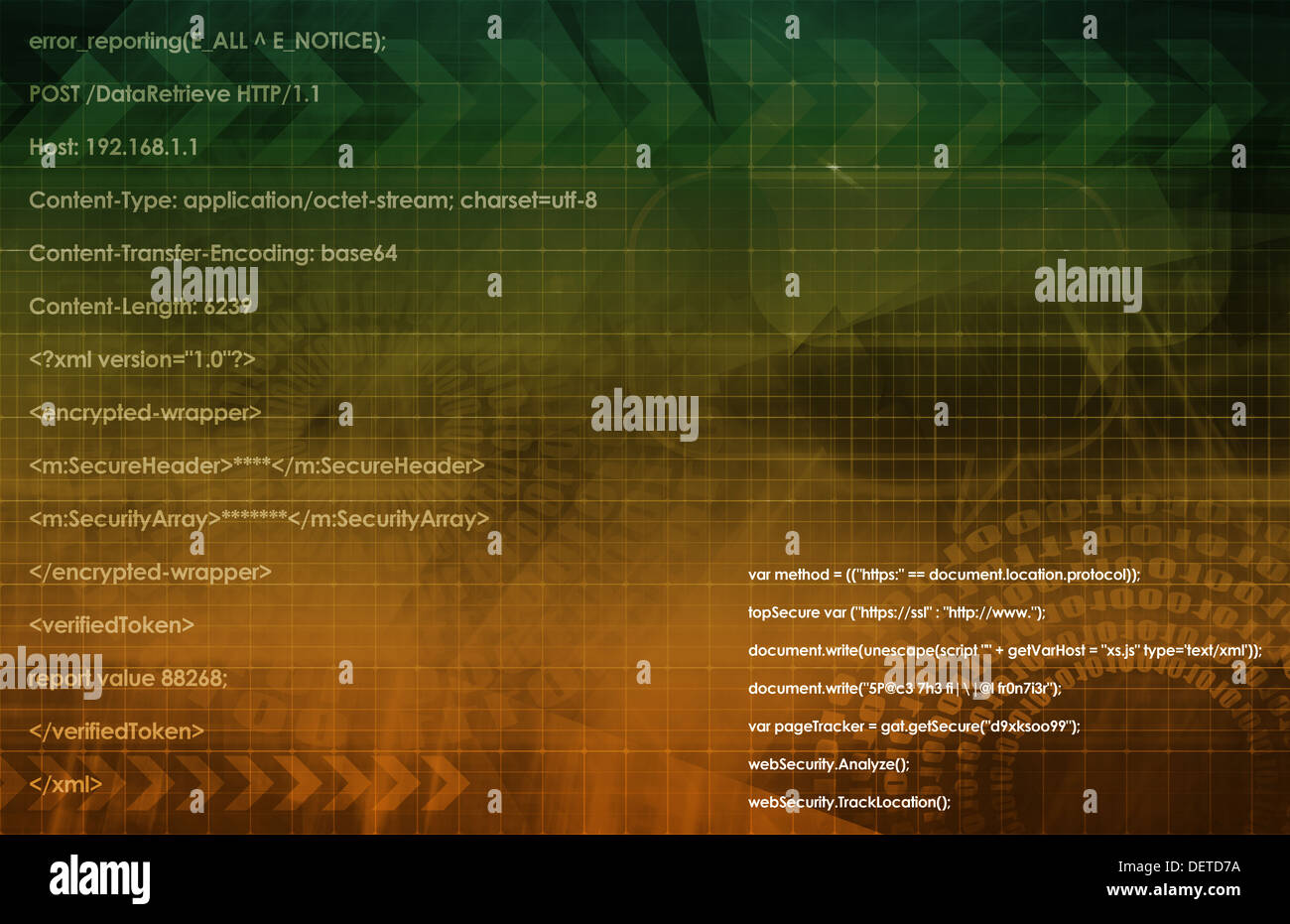 System Software Program with Running Code Script Stock Photo - Alamy