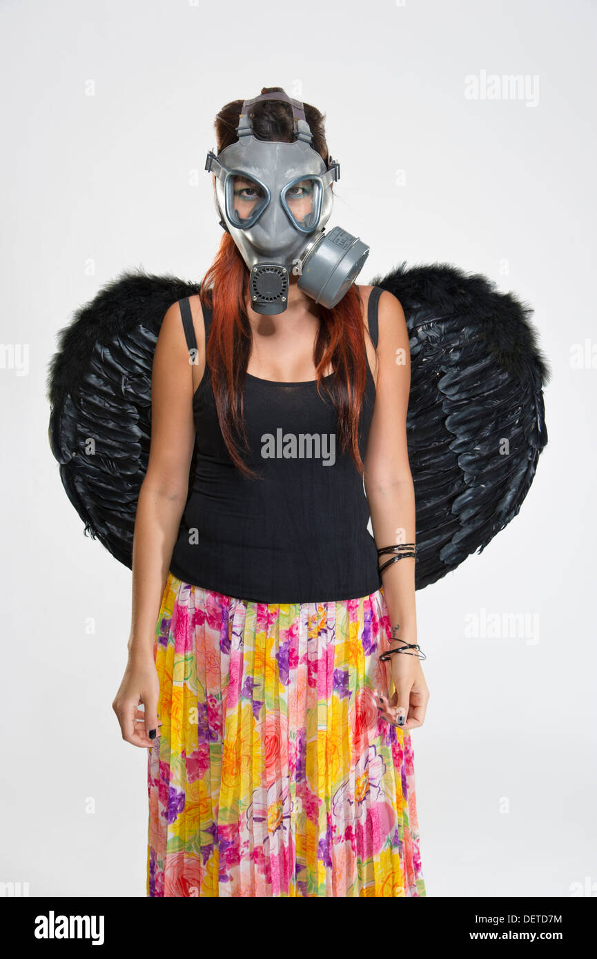 Gas mask girl hi-res stock photography and images - Alamy