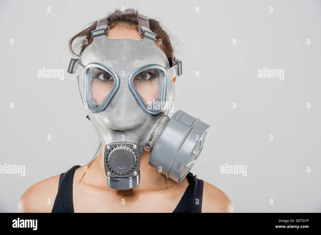 Gas mask girl Stock Photo - Alamy