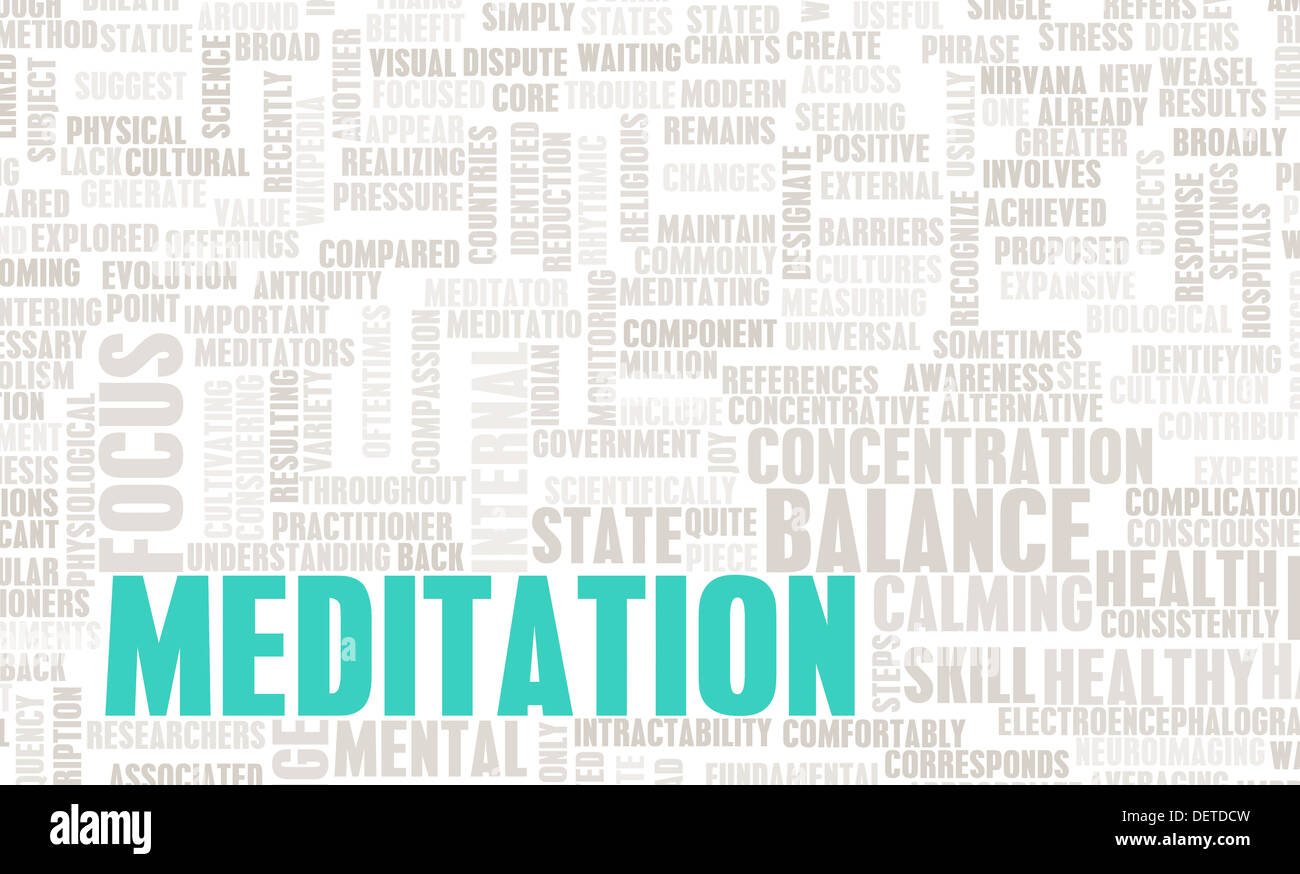 Meditation for Balance and Inner Peace as Art Stock Photo - Alamy
