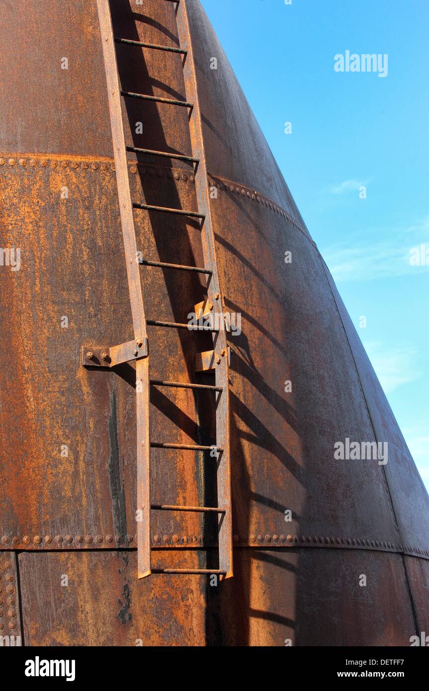 Rusted old metal tanks hi-res stock photography and images - Alamy