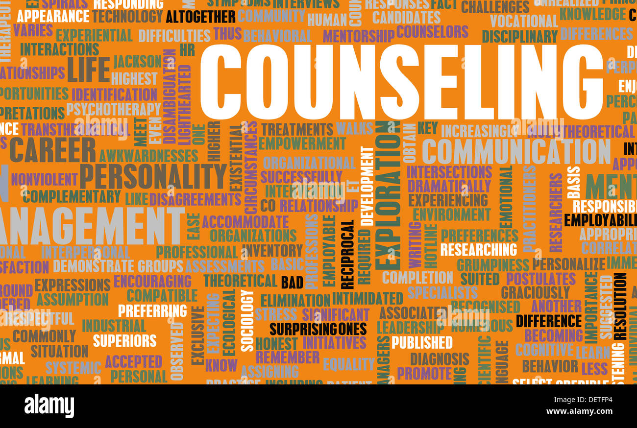 Counseling and Therapy as a Career Concept Stock Photo - Alamy