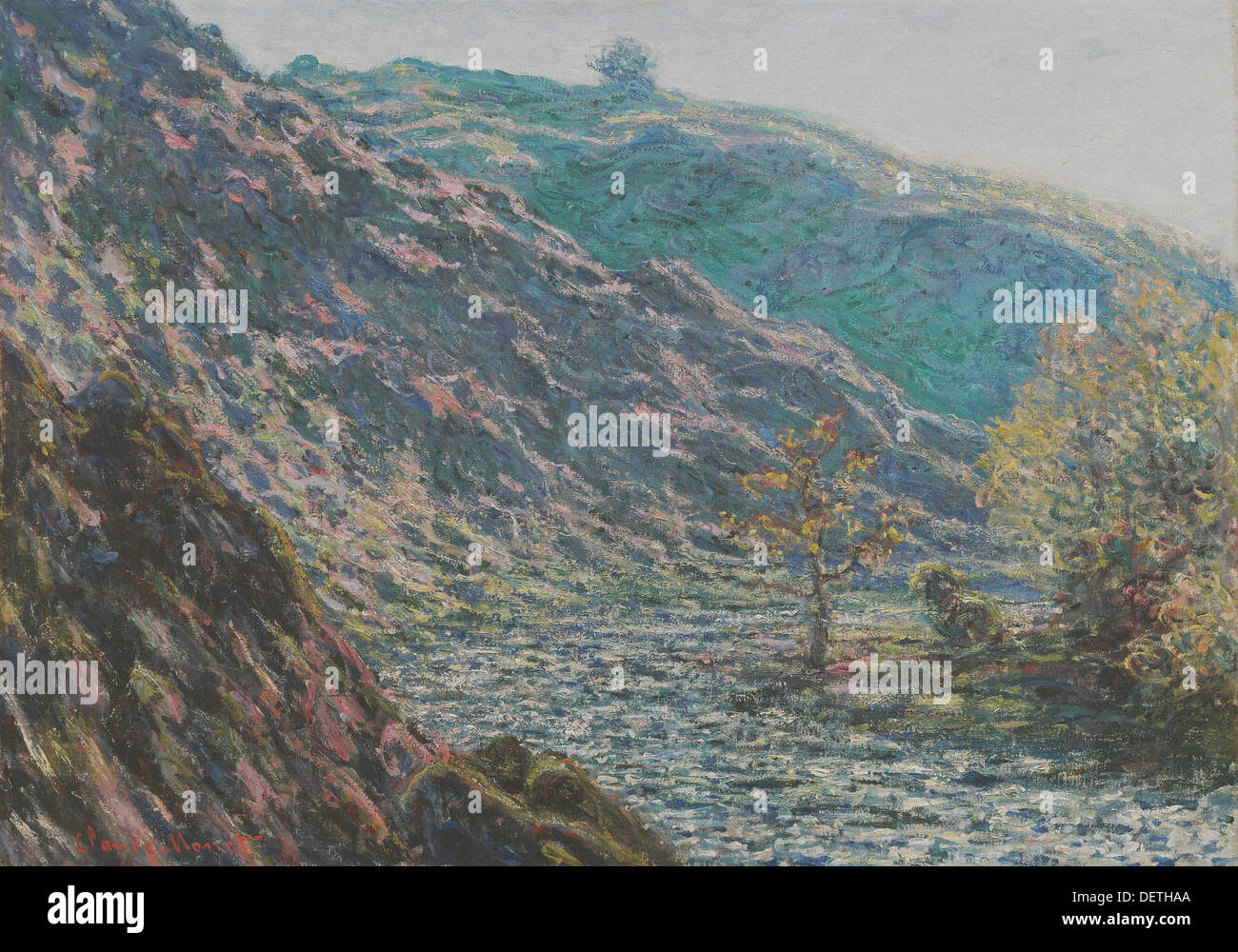Monet Le Viel Arbre au Confluant - The Petite Creuse - 1889 - The Art ...