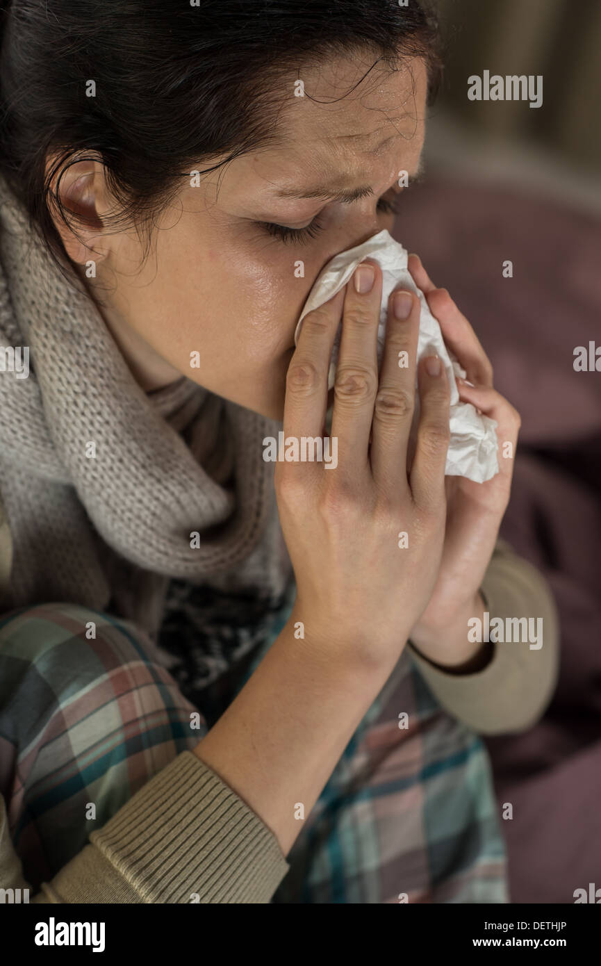 Tissue up nose hi-res stock photography and images - Alamy