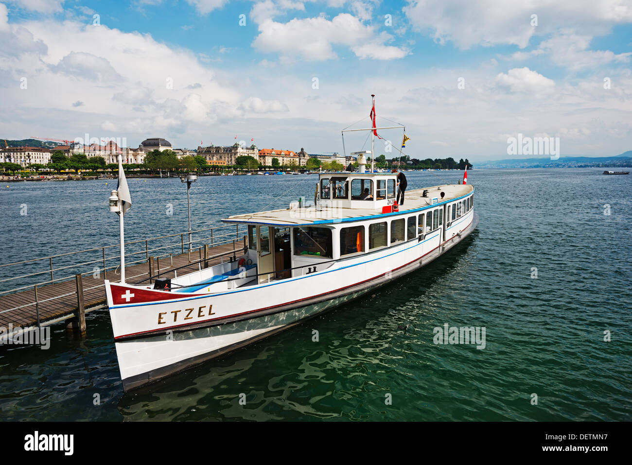 Europe, Switzerland, Zurich, cruise boat on Lake Zurich Stock Photo - Alamy
