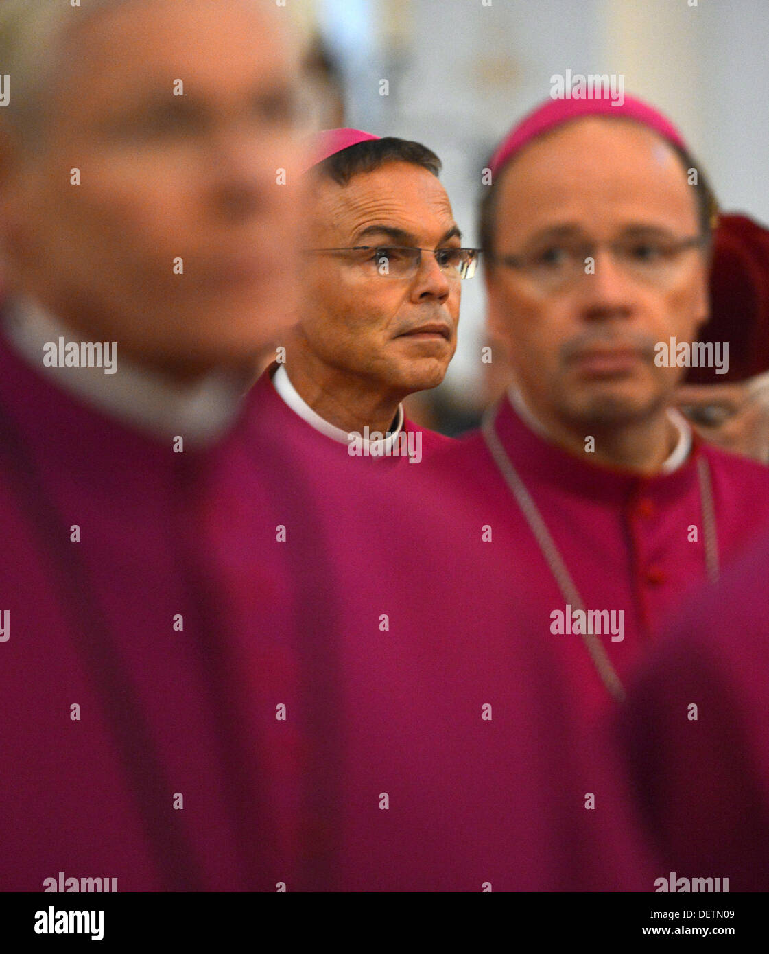 Bishop of Limburg Franz-Peter Tebartz-van Elst (2-R) attends the ...