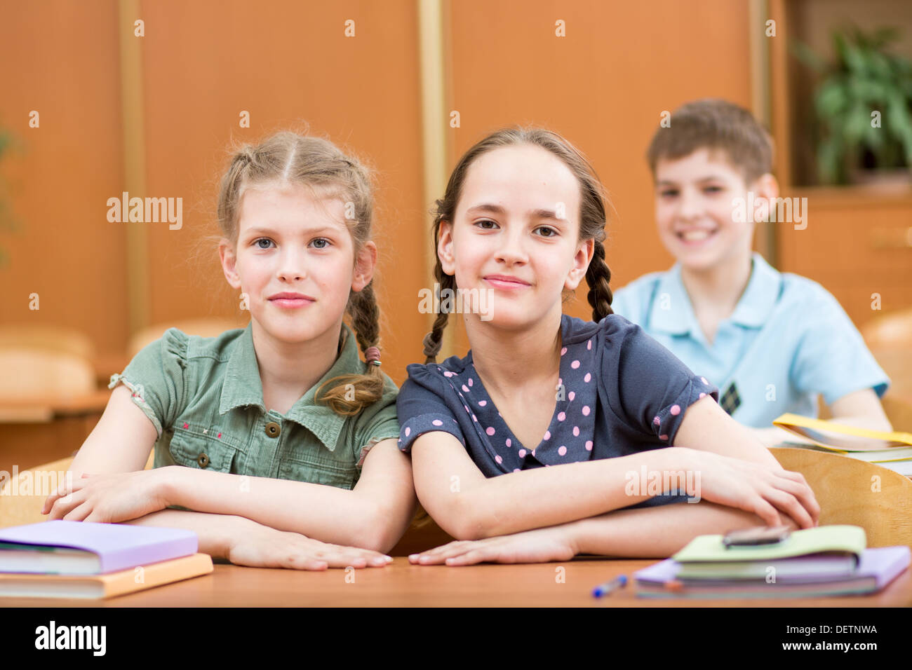 schoolchildren in classroom Stock Photo - Alamy