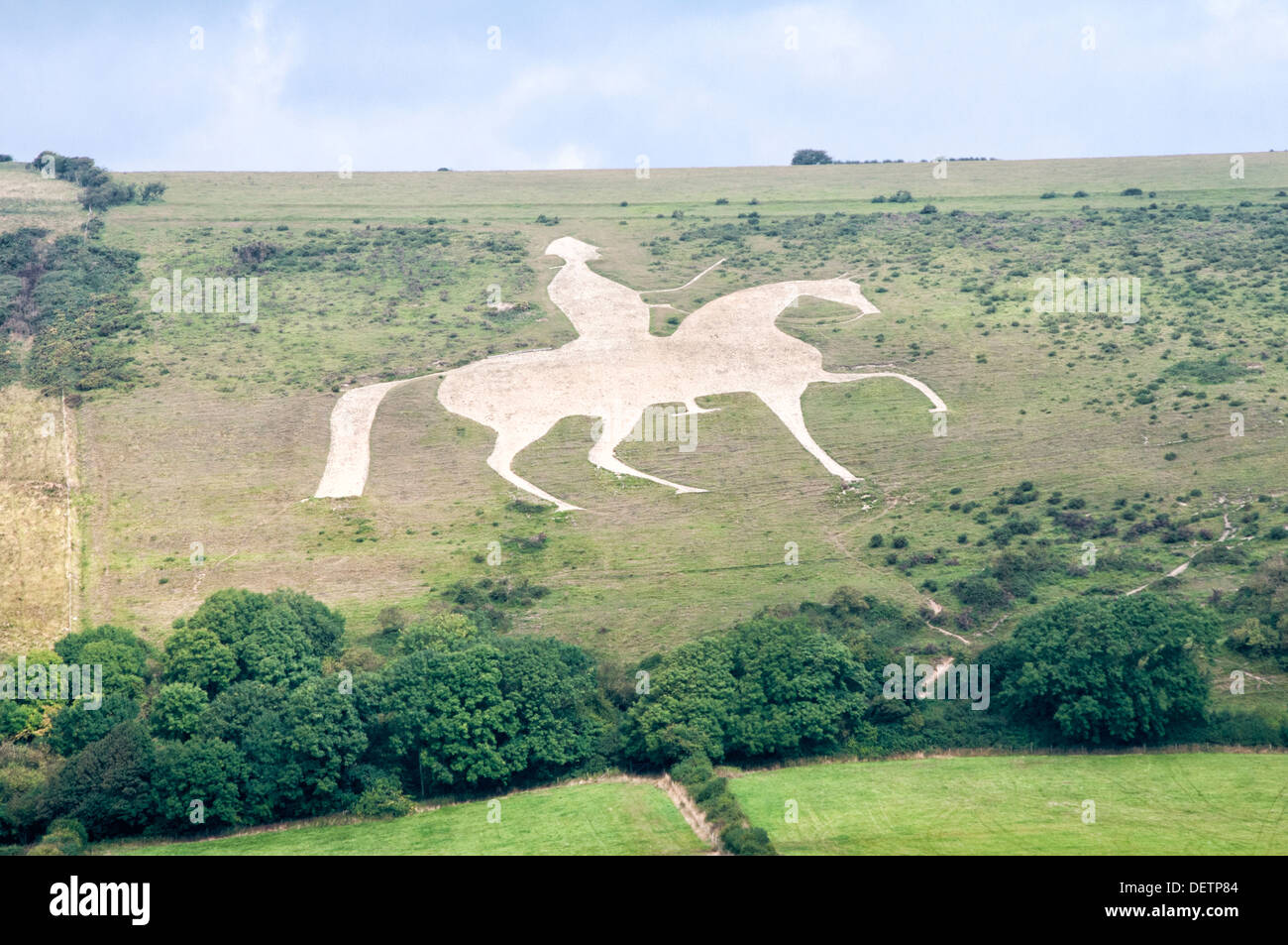 The Osmington White Horse Stock Photo - Alamy