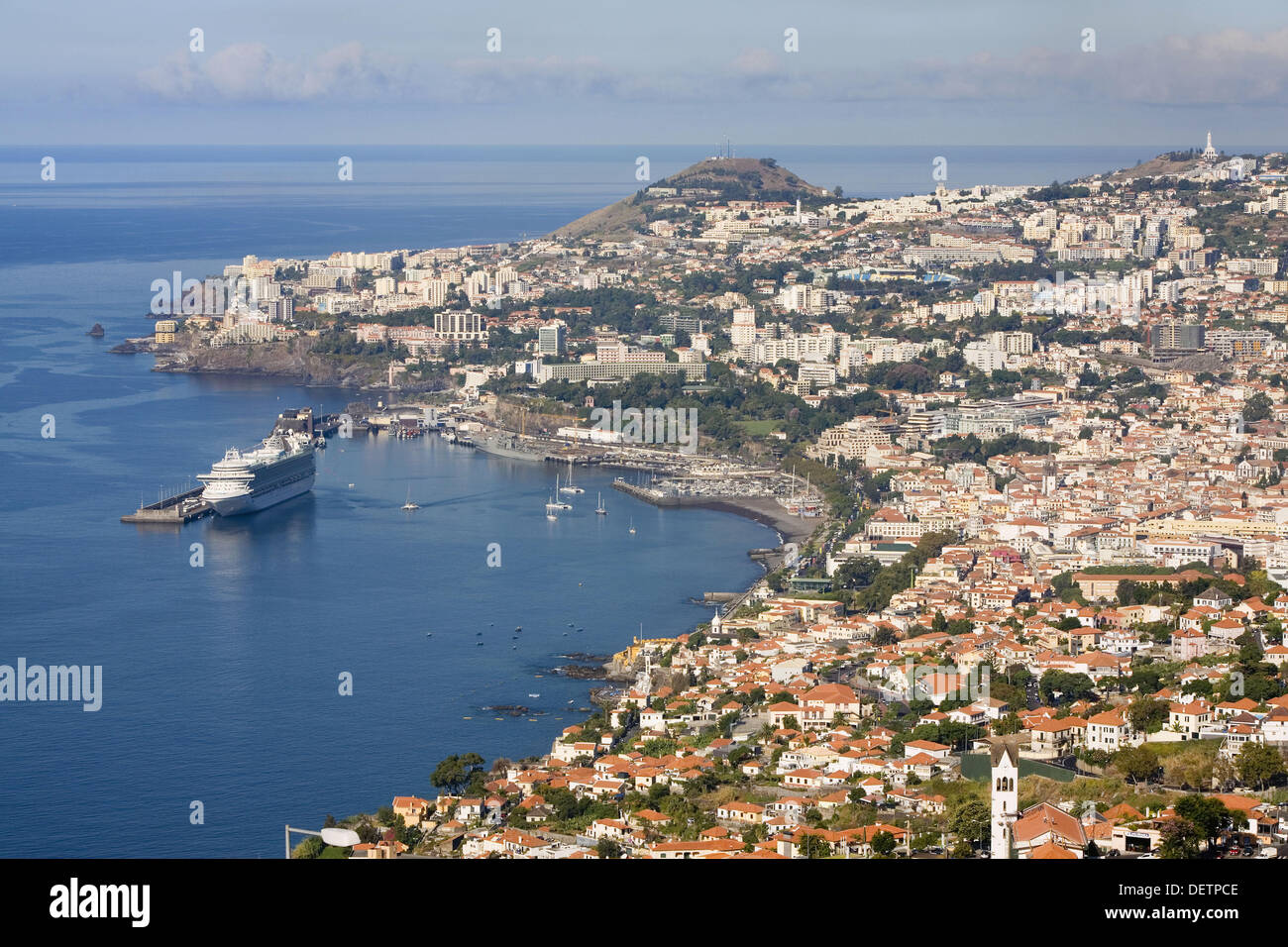 Portugal, Madeira Island Aerial view of Funchal bay Stock Photo - Alamy
