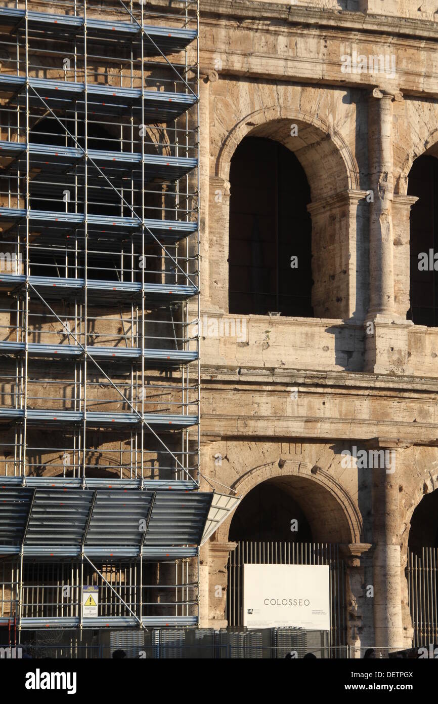 Rome, Italy. 23rd September 2013. Scaffolding erected around the ...