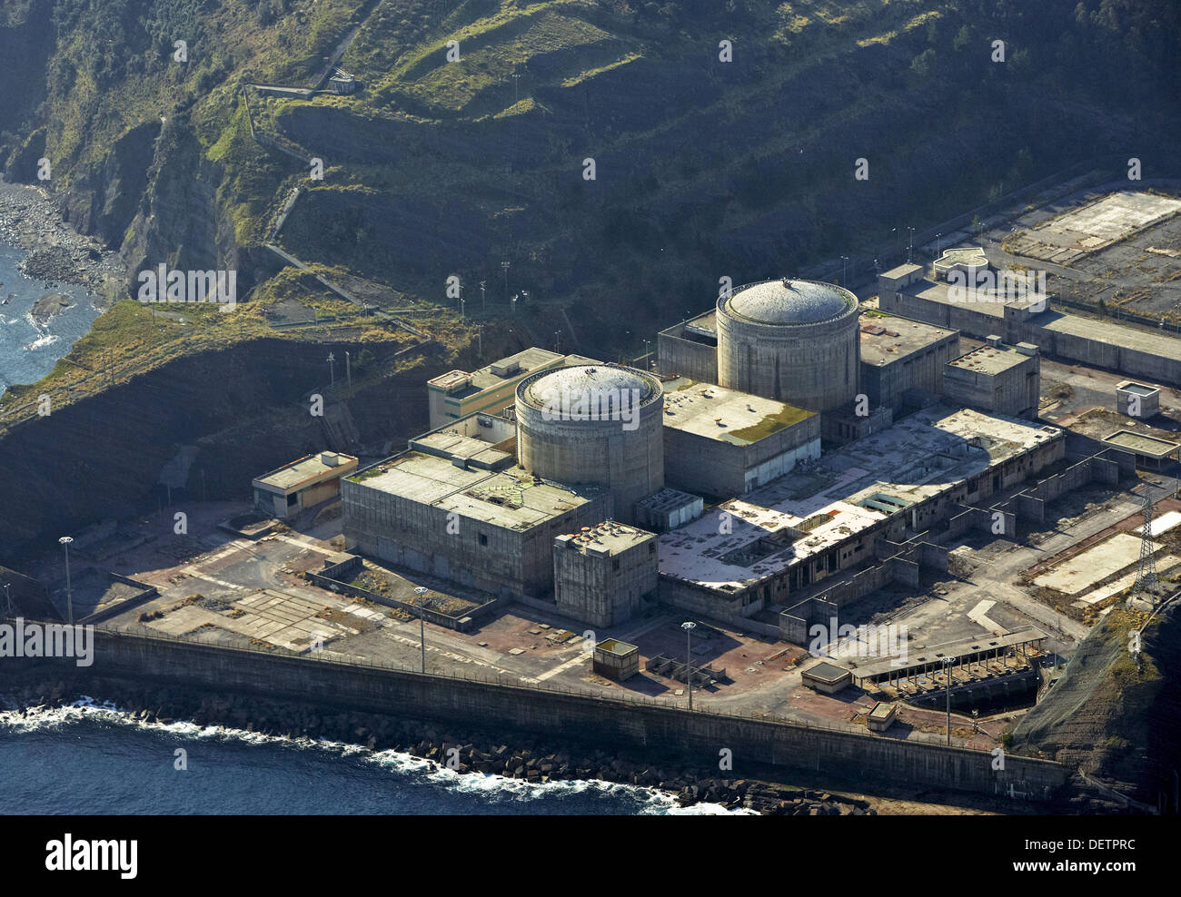 Unfnished nuclear Power Plant, Lemoiz, Biscay, Basque country, Spain ...