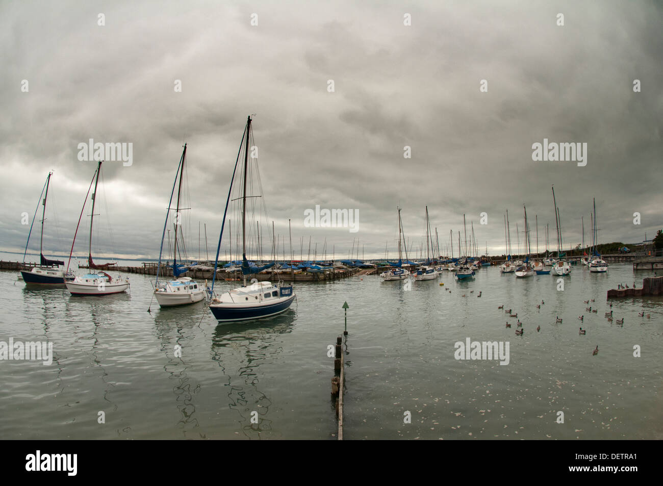 Harbour on the Solent Stock Photo - Alamy