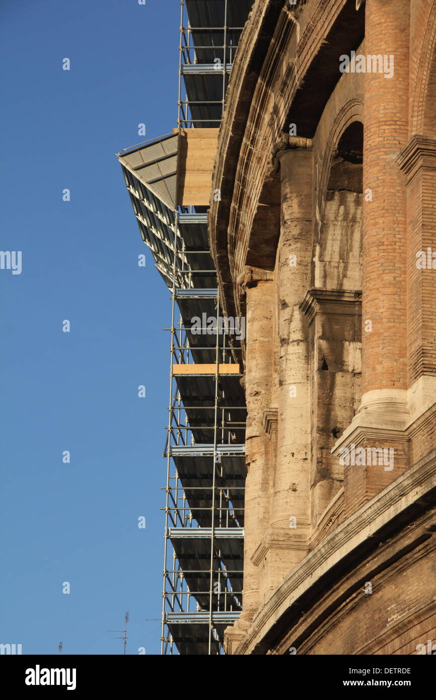 Rome, Italy. 23rd September 2013. Scaffolding erected around the ...