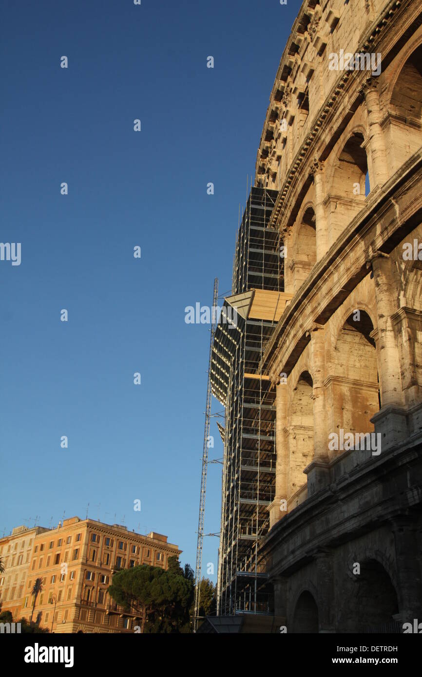 Rome, Italy. 23rd September 2013. Scaffolding erected around the ...
