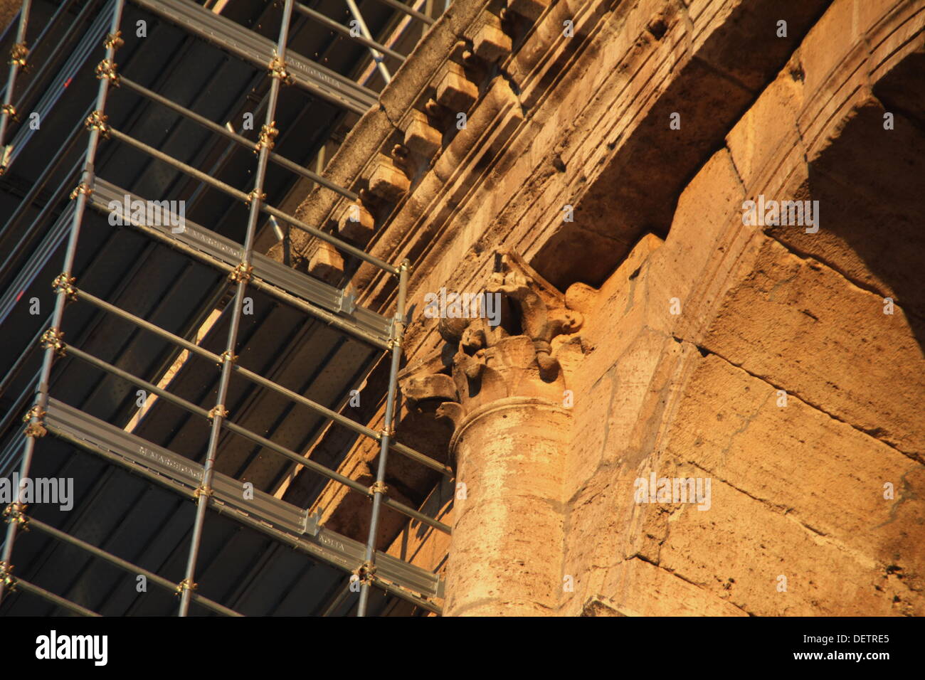 Rome, Italy. 23rd September 2013. Scaffolding erected around the ...