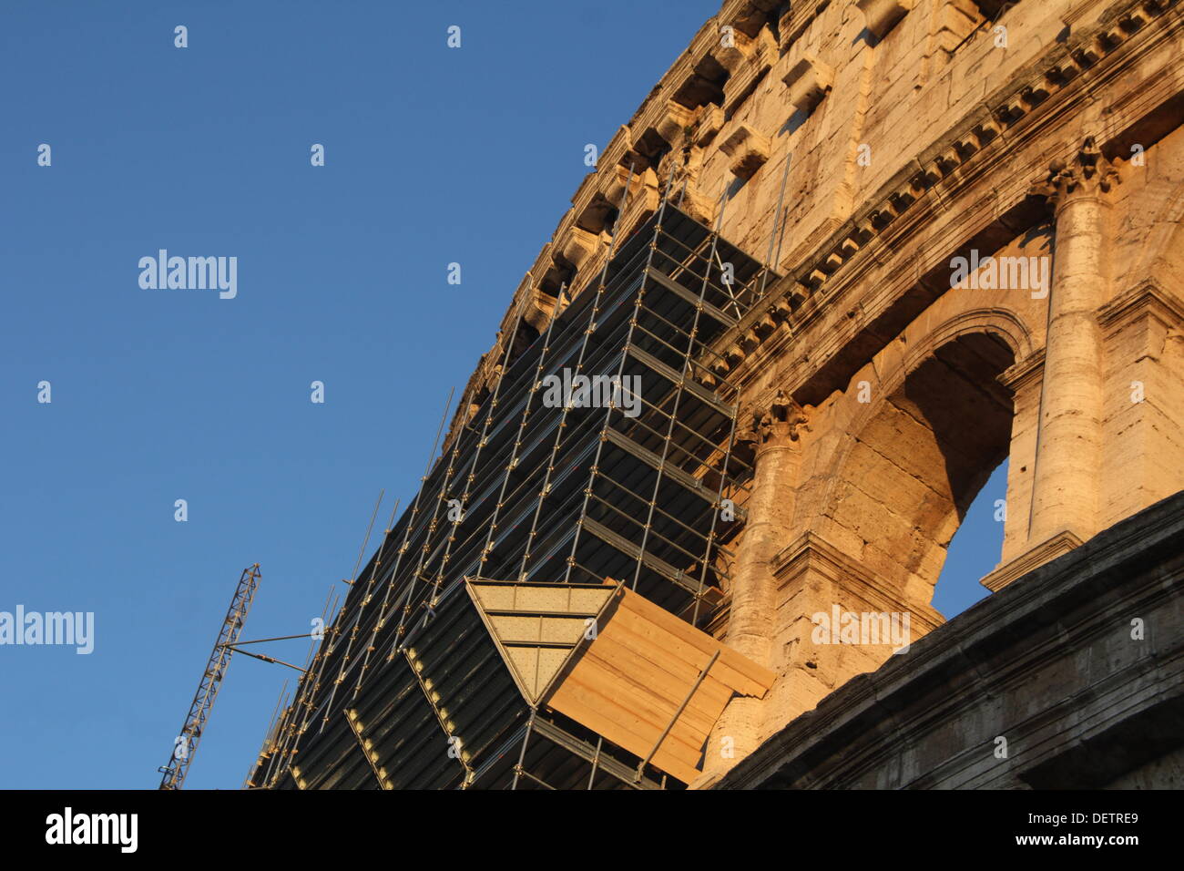 Rome, Italy. 23rd September 2013. Scaffolding erected around the ...