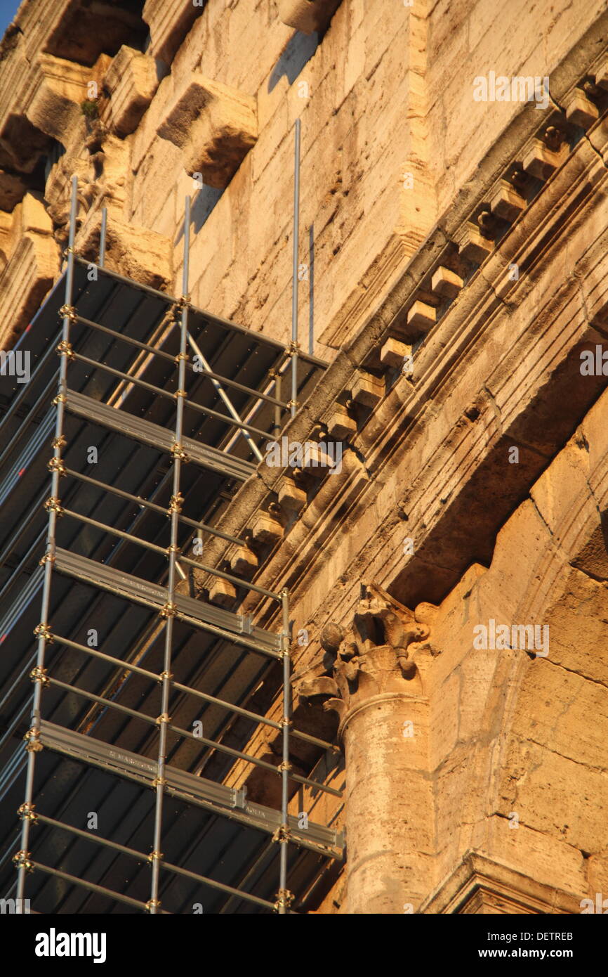 Rome, Italy. 23rd September 2013. Scaffolding erected around the ...