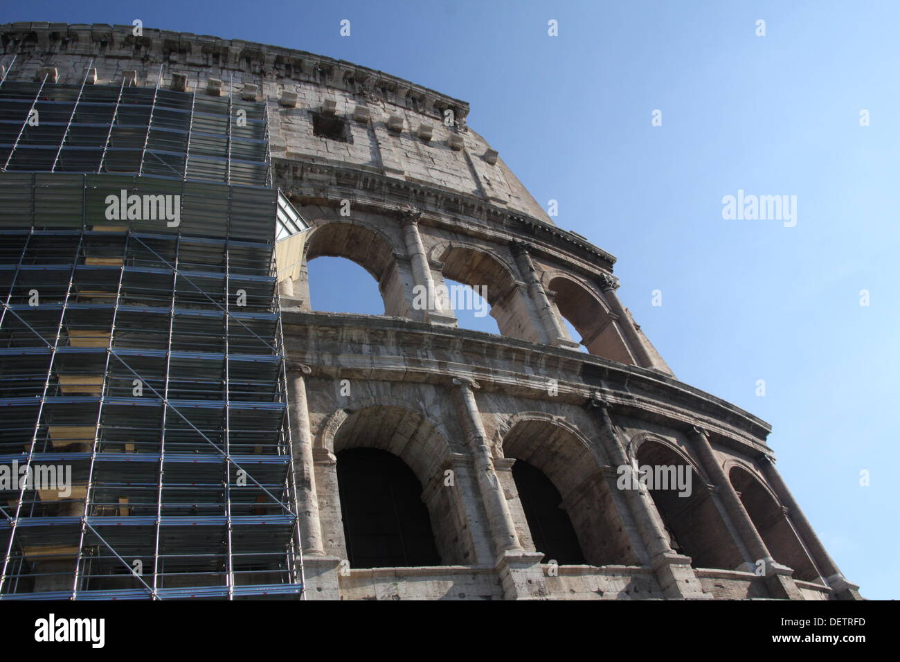 Rome, Italy. 23rd September 2013. Scaffolding erected around the ...