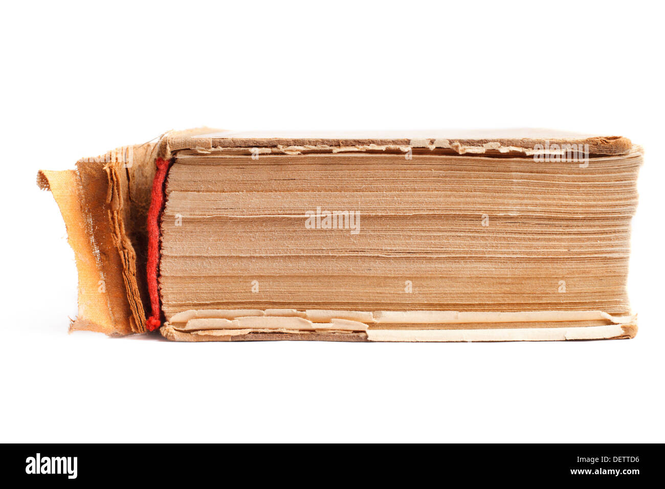 Old thick book on the white Stock Photo - Alamy