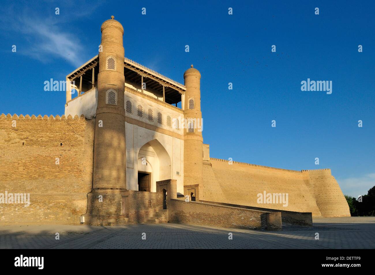 main entrance gate of Ark fortress in Bukhara, Buchara, Silk Road ...