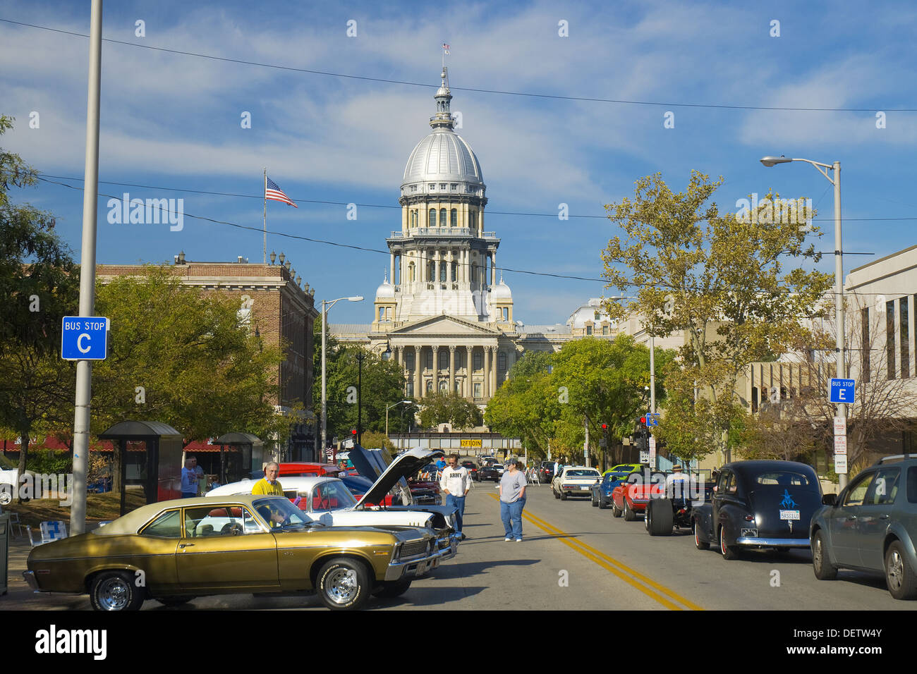 Illinois springfield route 66 hi-res stock photography and images - Alamy