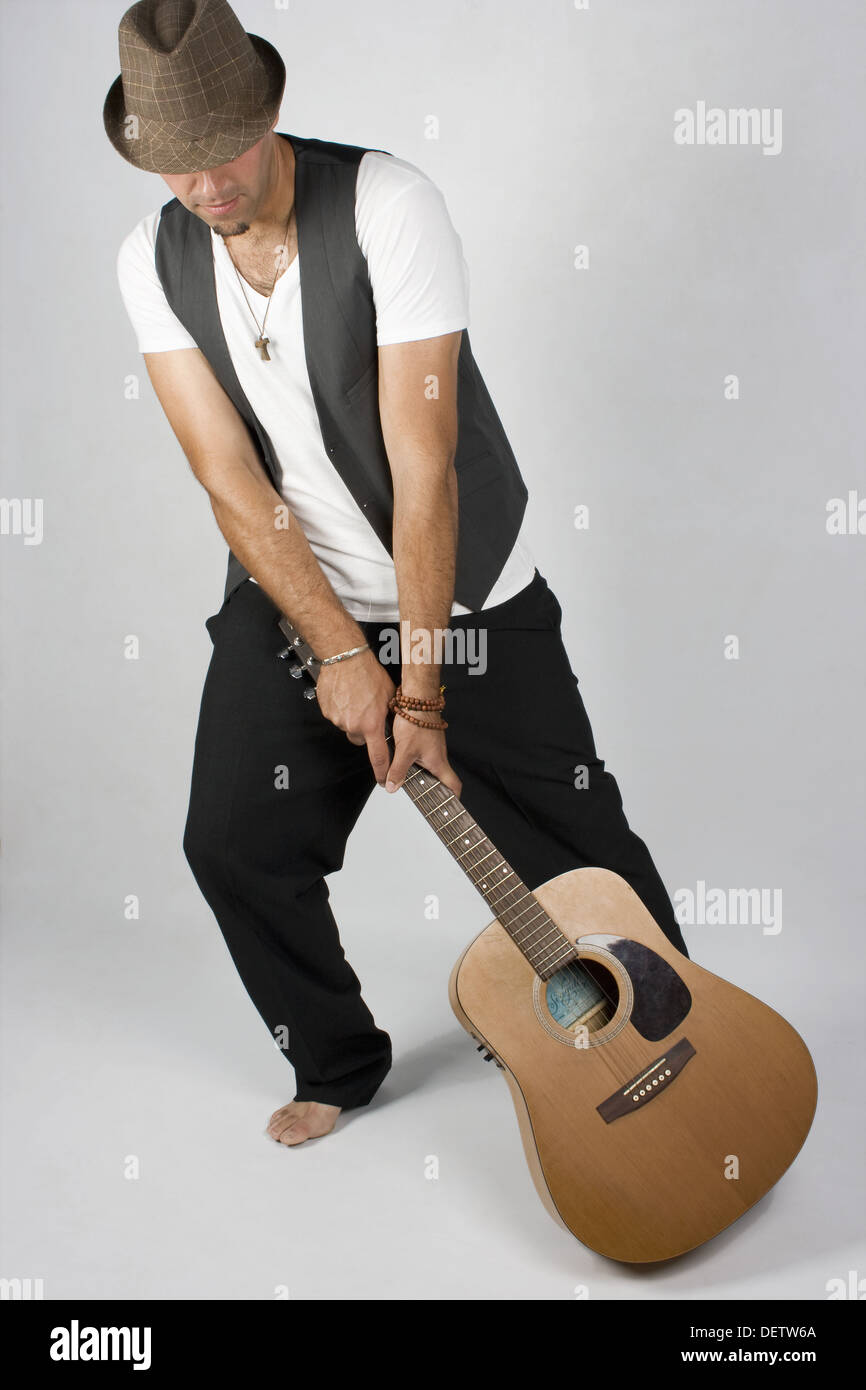 Man string vest hi-res stock photography and images - Alamy