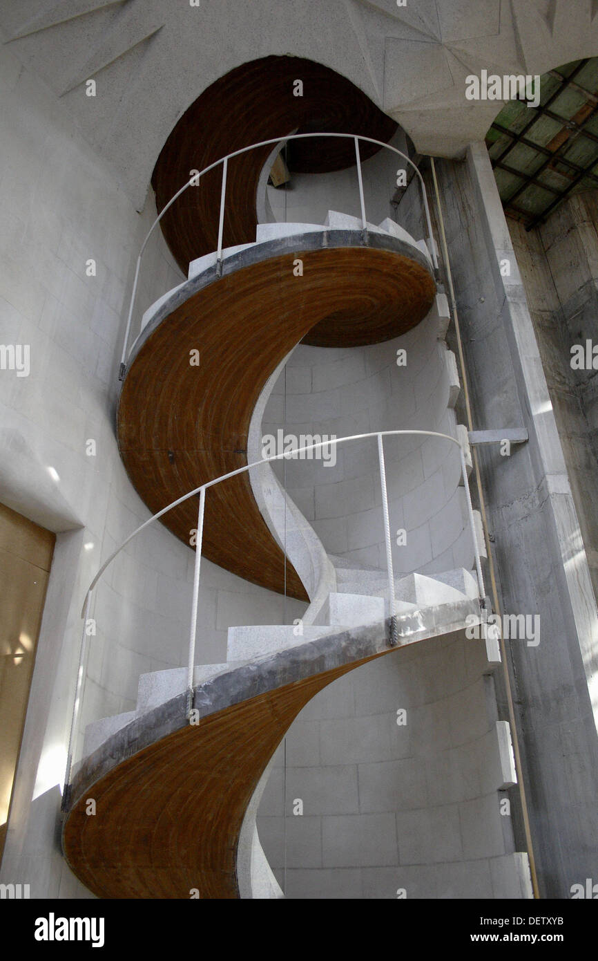 Gaudi Cathedral Stairs