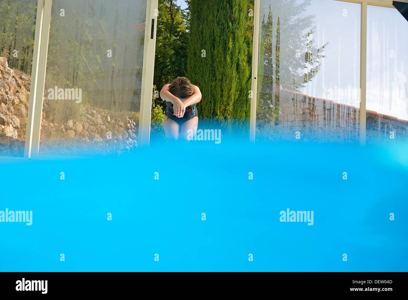 Plunging swimsuit hi-res stock photography and images - Alamy