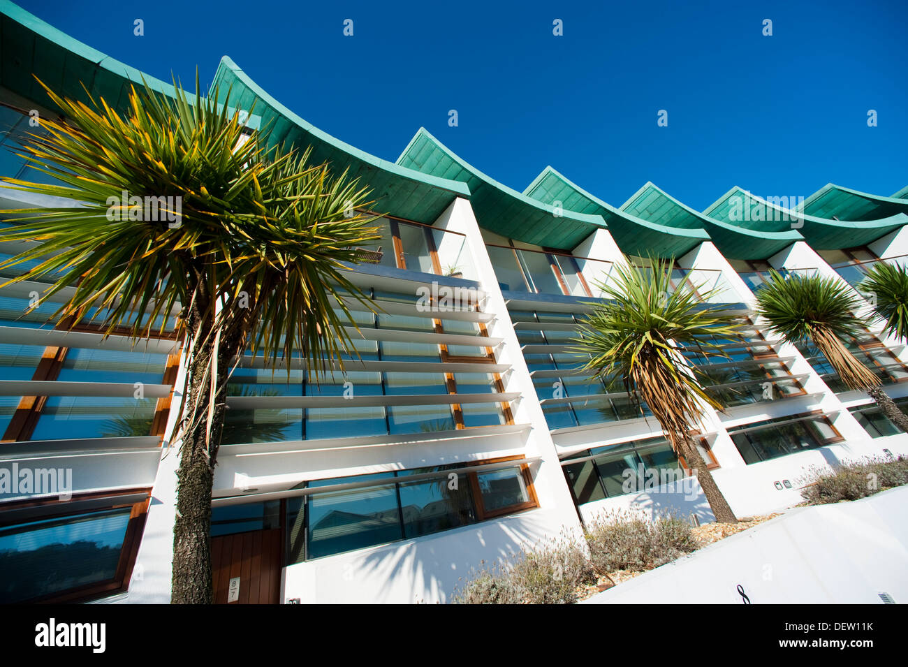 Modern flats at Westward Ho!, Devon, England, UK Stock Photo - Alamy