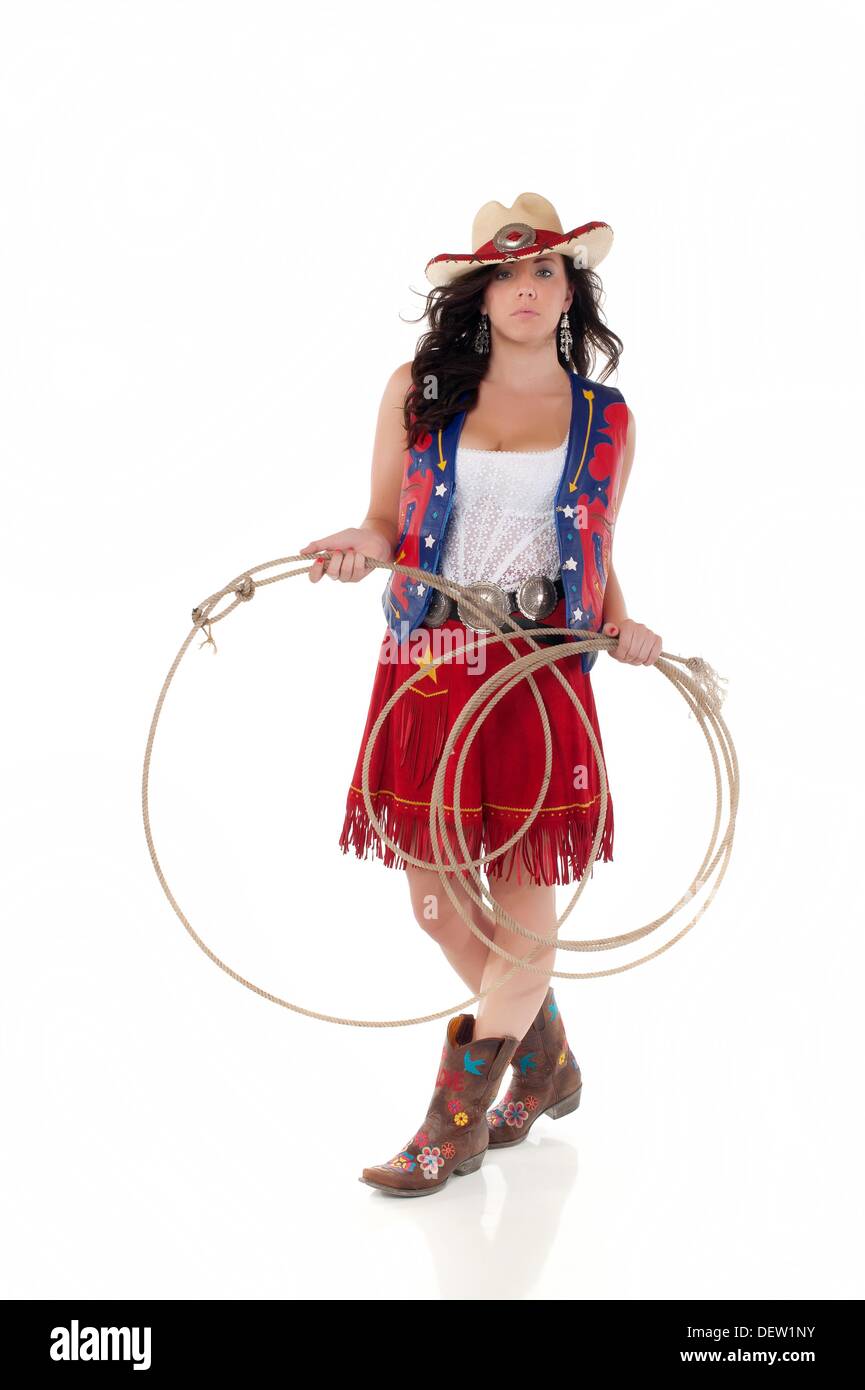 Hat cowgirl Cut Out Stock Images & Pictures - Alamy