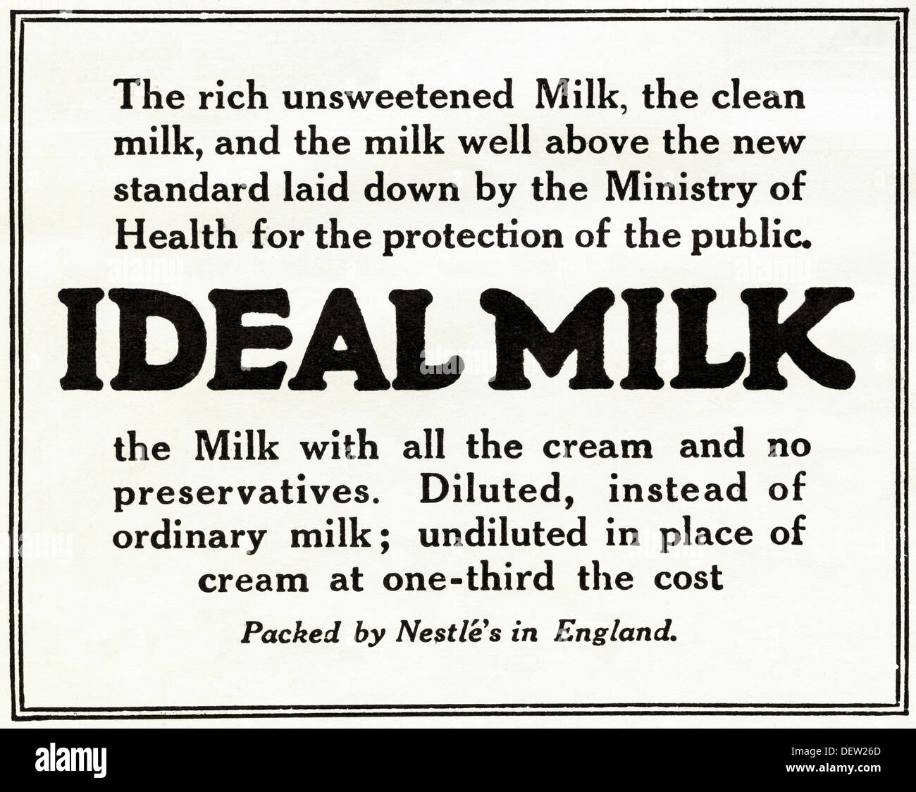 Nestles milk hi-res stock photography and images - Alamy